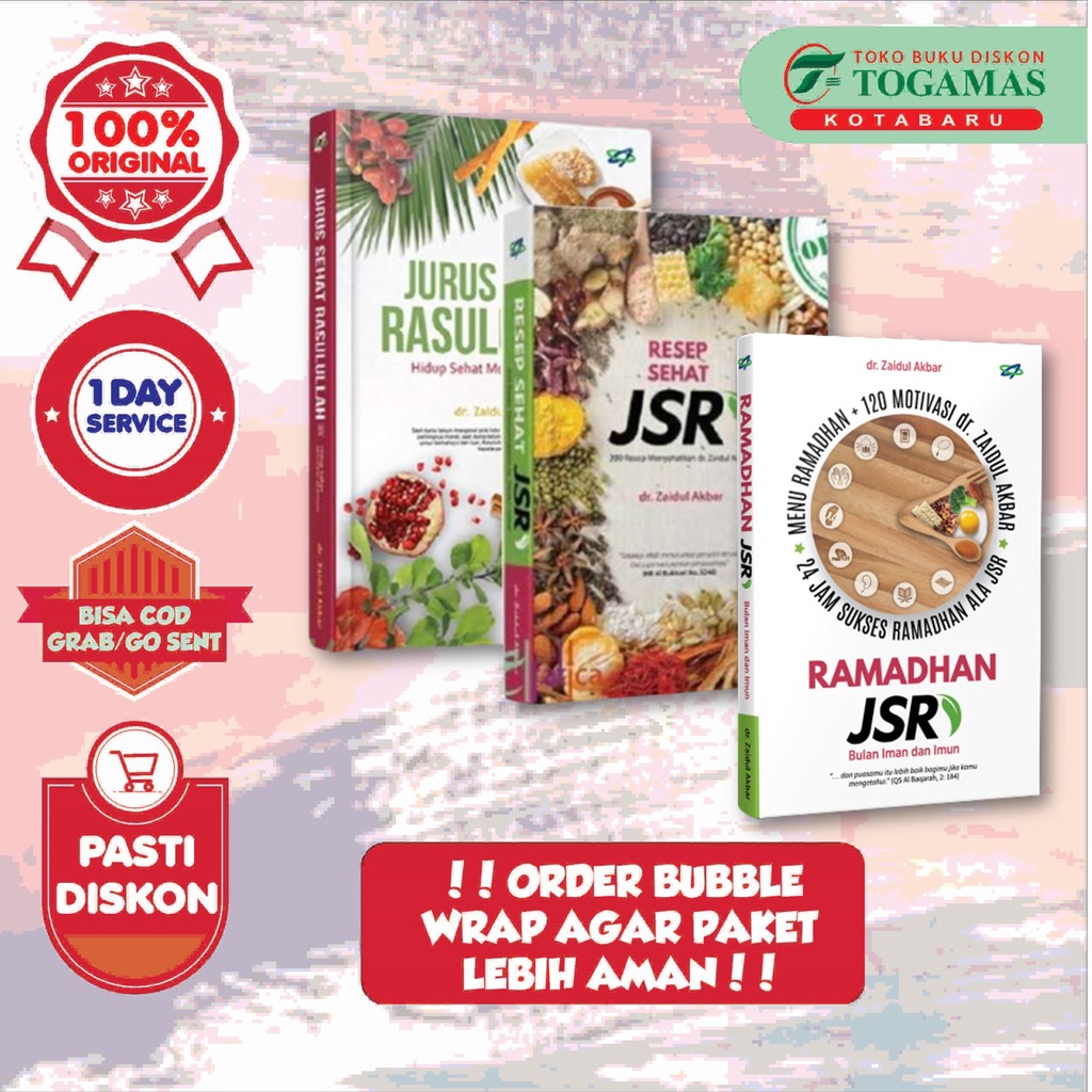 Jual RESEP SEHAT JSR // JURUS SEHAT RASULULLAH // RAMADHAN JSR - dr. ZAIDUL AKBAR | Shopee Indonesia