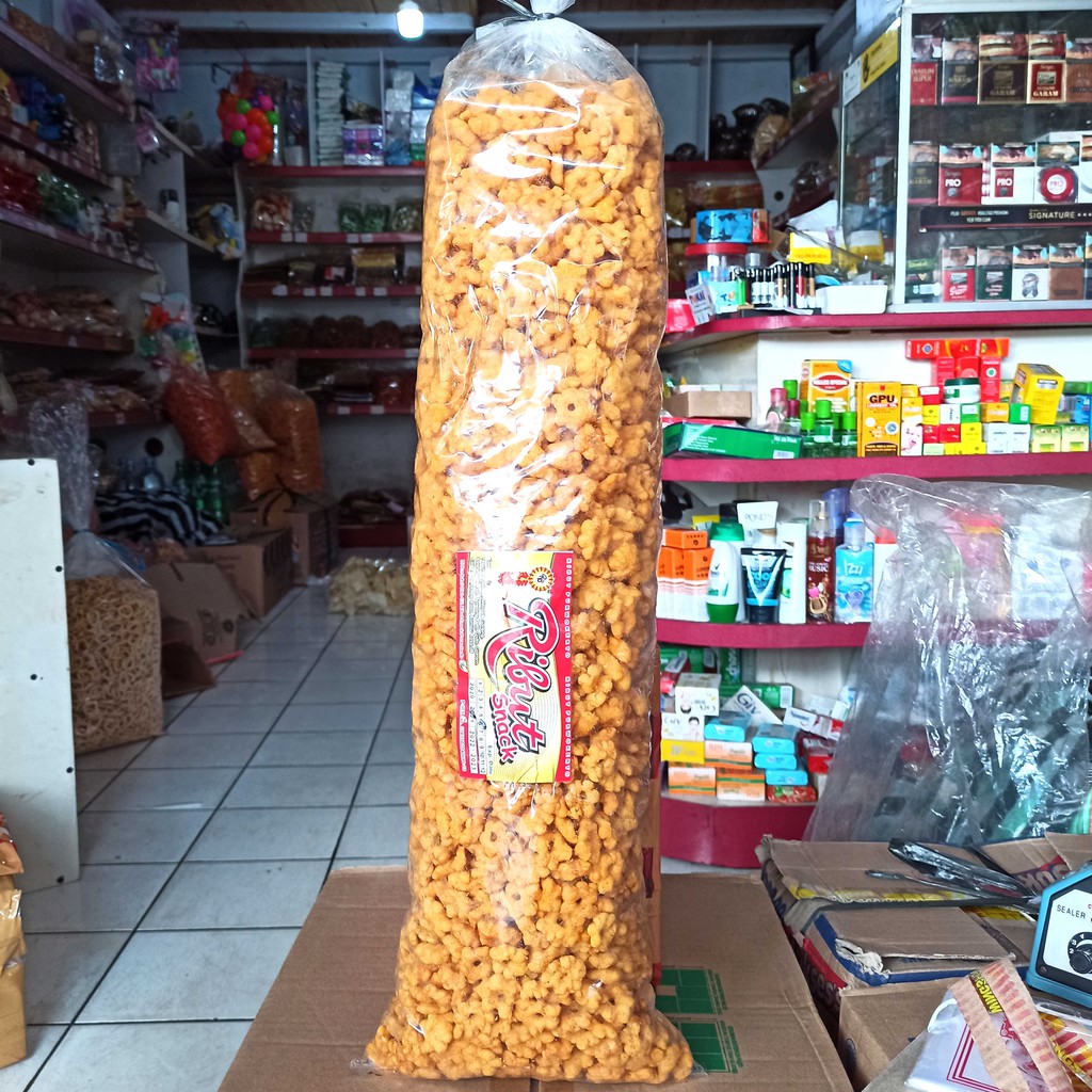 Jual (1 KG) Cemilan PANG PANG BINTANG / BUNGA Rasa Pedas & Original ...