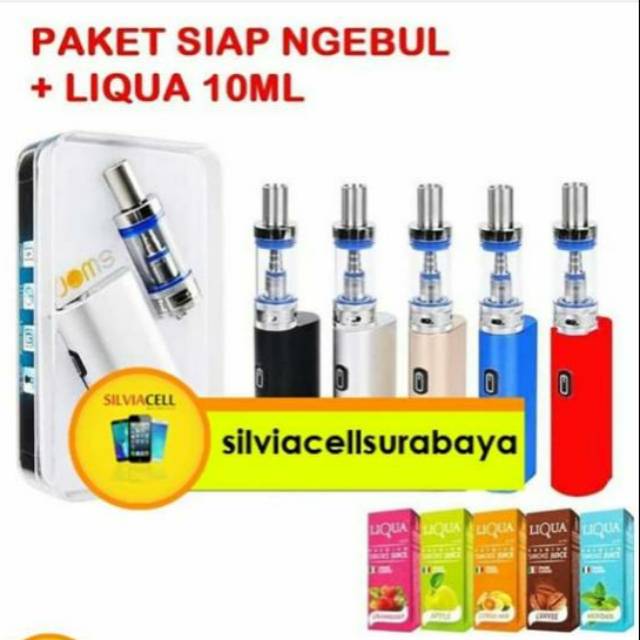 Jual Paket Ngebul Jomo Lite 40 Vape Free Liquid 10ML Full Kit Jomotech ...