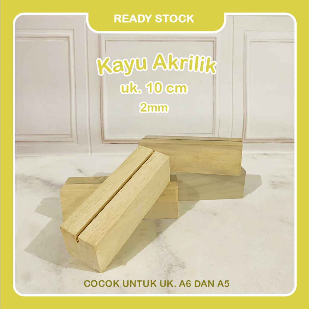 Jual STAND KAYU AKRILIK 10cm | Shopee Indonesia