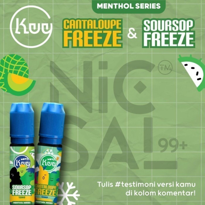 Jual KUY FREEZE SERIES KUY CANTALOUPE FREEZE SALTNIC LIQUID 15ML ...