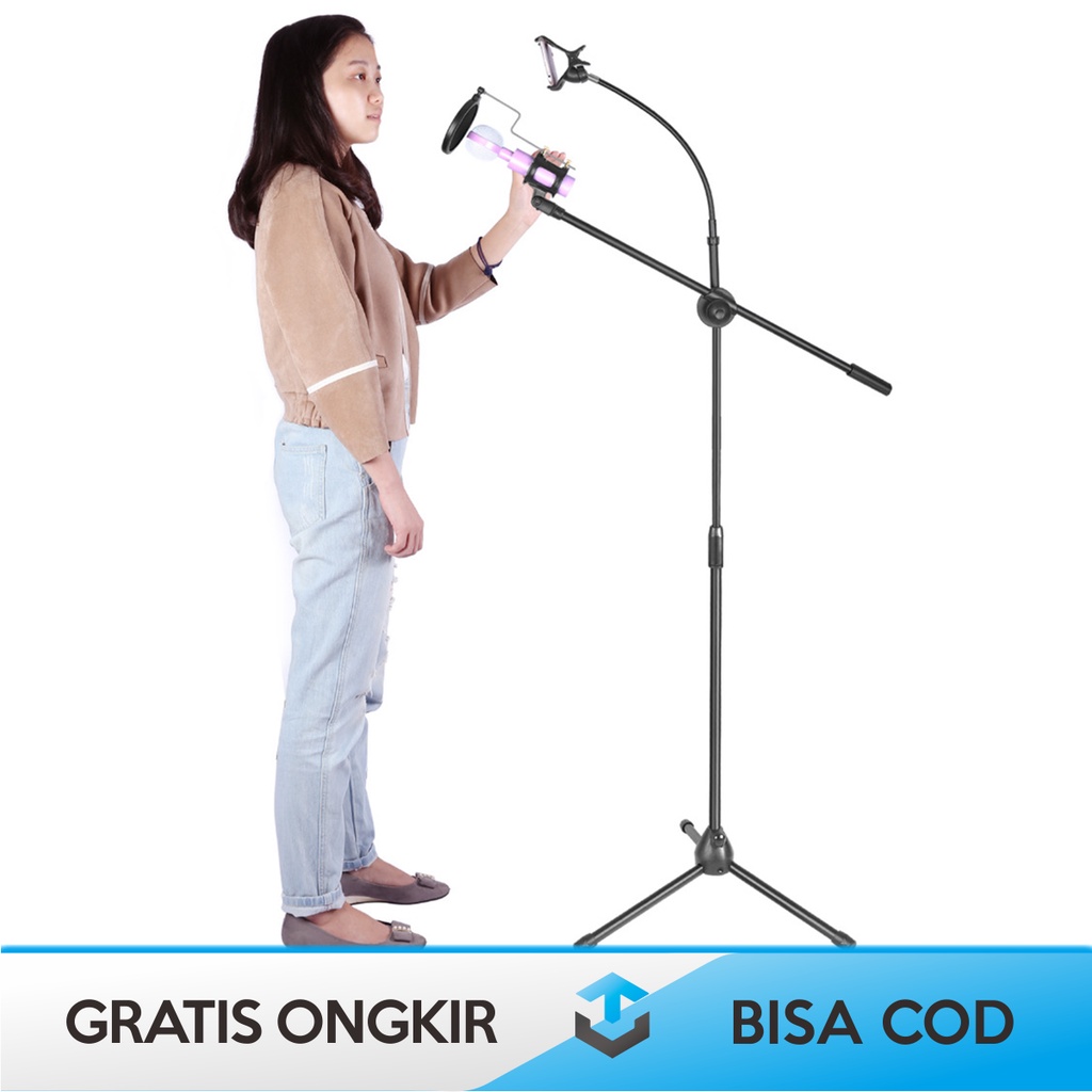Jual PAKET STAND MIC HOLDER PANJANG BERDIRI STUDIO LENGKAP TAFFSTUDIO ...