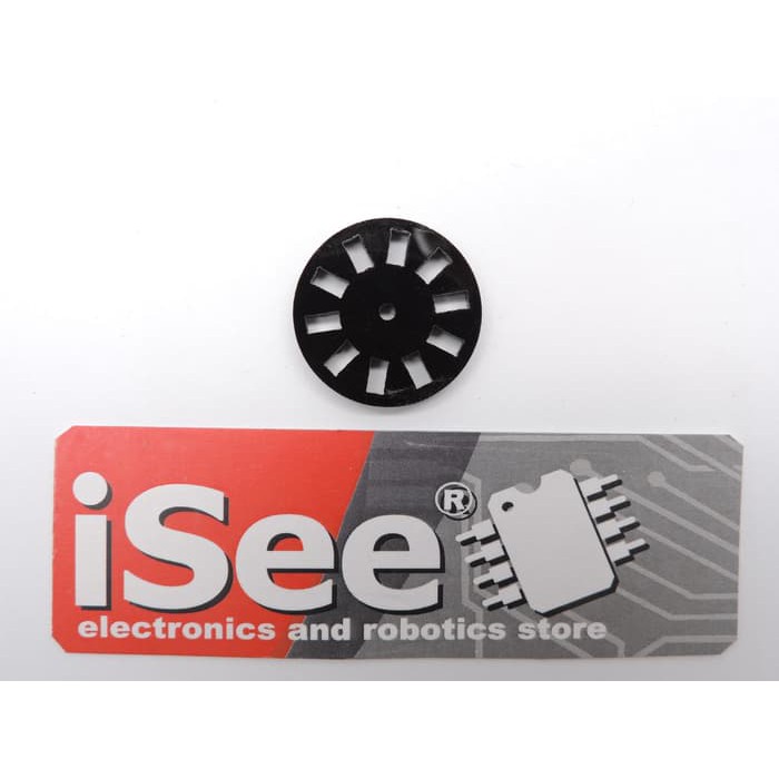 Jual Acrylic Piringan Rotary encoder 10 hole for speed sensor motor 2mm ...