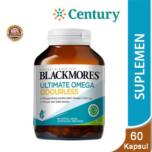 Jual Blackmores Ultimate Omega Odourless Isi 60 Caps / Minyak Ikan ...