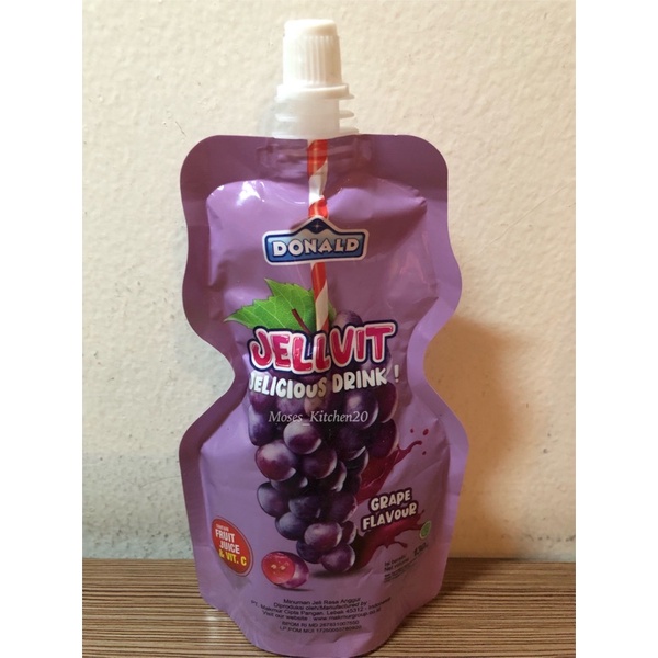 Jual Donald Jelly Vit 130ml/Minuman jeli rasa anggur/Jelly Vit Donald ...