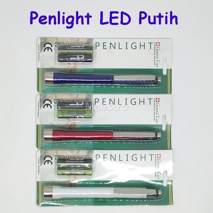 Jual Penlight Lampu Pen Pen Light GC LED Cahaya Putih General Care ...