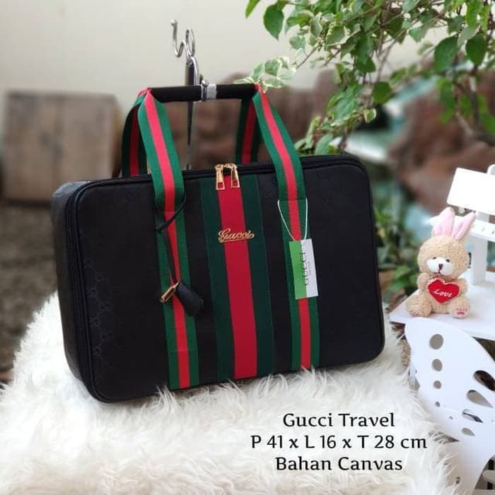 Jual Tas Travel Bag Branded GC Gucci Kanvas Terbaru Promo Terbatas ...