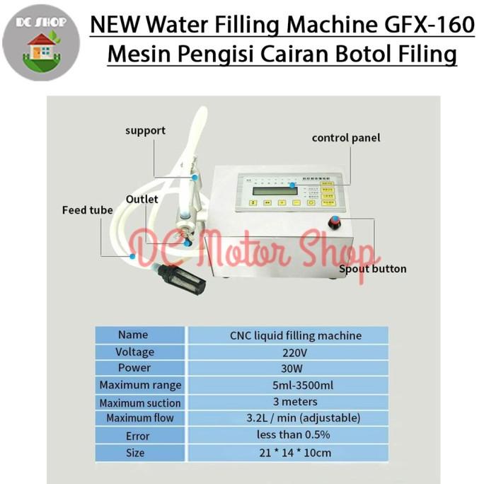 Jual My945 New Water Filling Machine Gfx-160 Mesin Pengisi Cairan Botol Fil | Shopee Indonesia