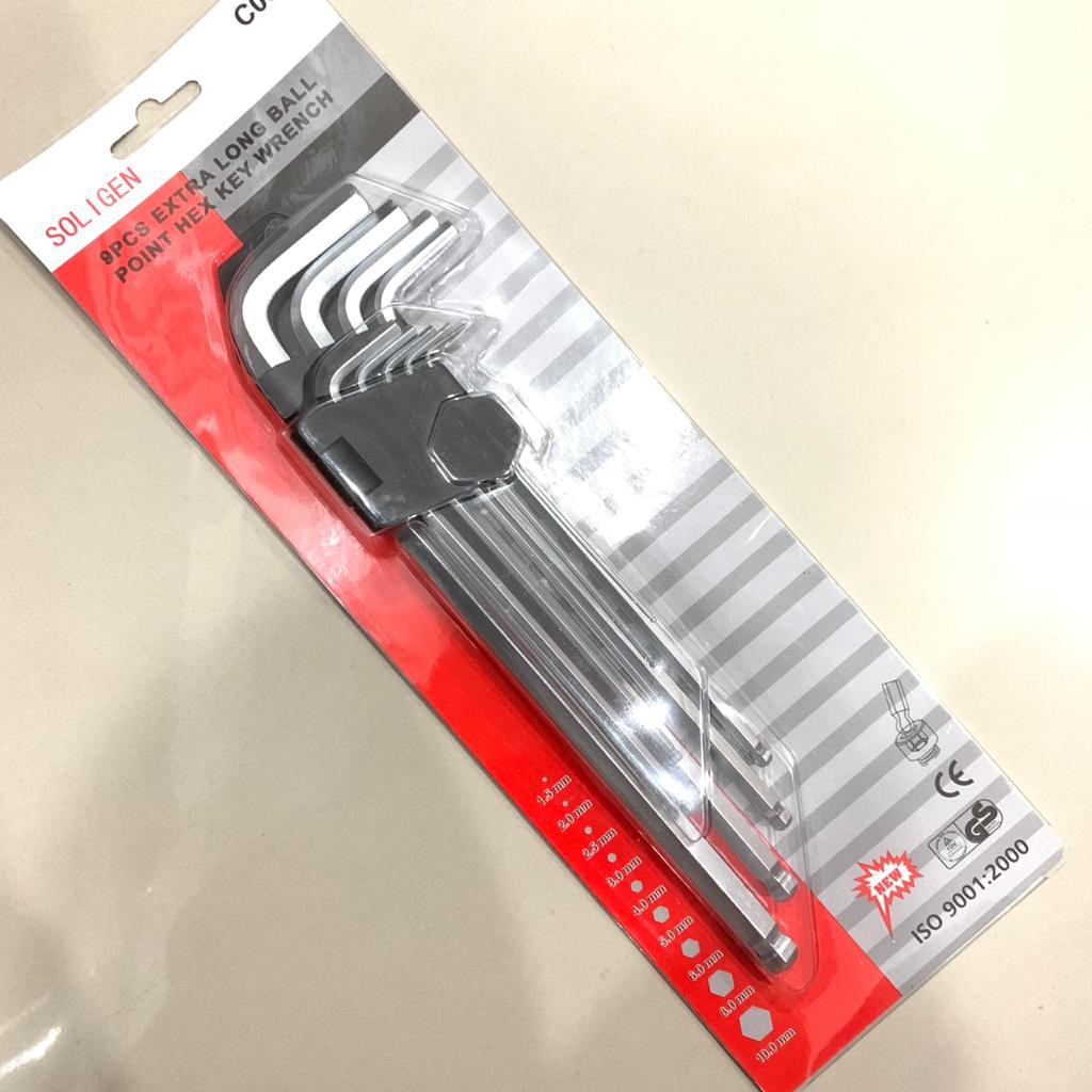 Jual TOOL KIT KUNCI L SET PANJANG 1.5 SAMPAI 10 MM 9 PC ORIGINAL ...