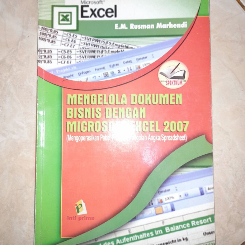 Jual Buku Microsoft Excel 2007 (Spreadsheet) | Shopee Indonesia
