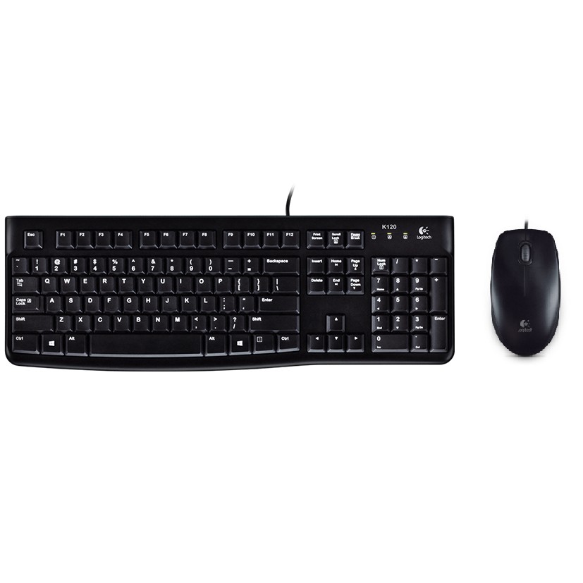 Jual Logitech Keyboard K120 + Mouse B100 (USB) | Shopee Indonesia