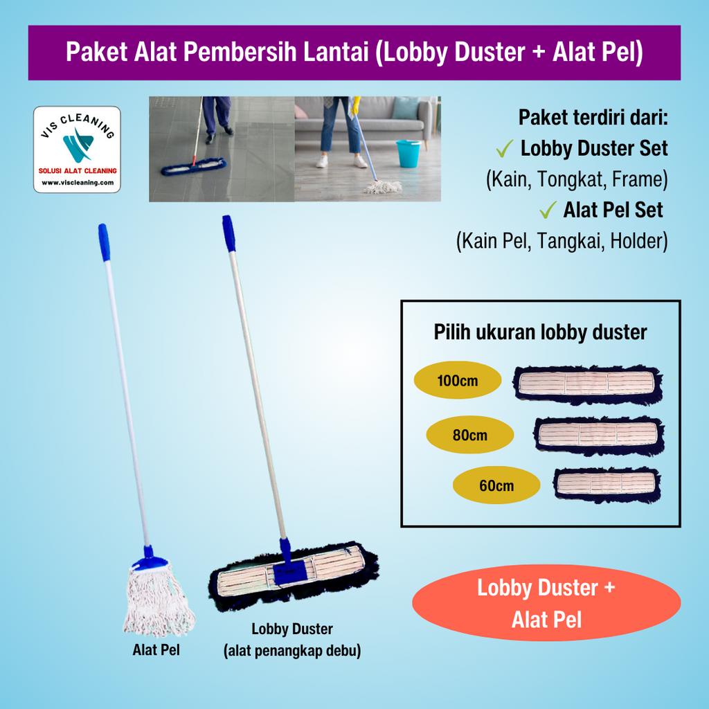 Jual Paket Alat Pembersih Lantai - Lobby Duster + Alat Pel Dust Mop ...