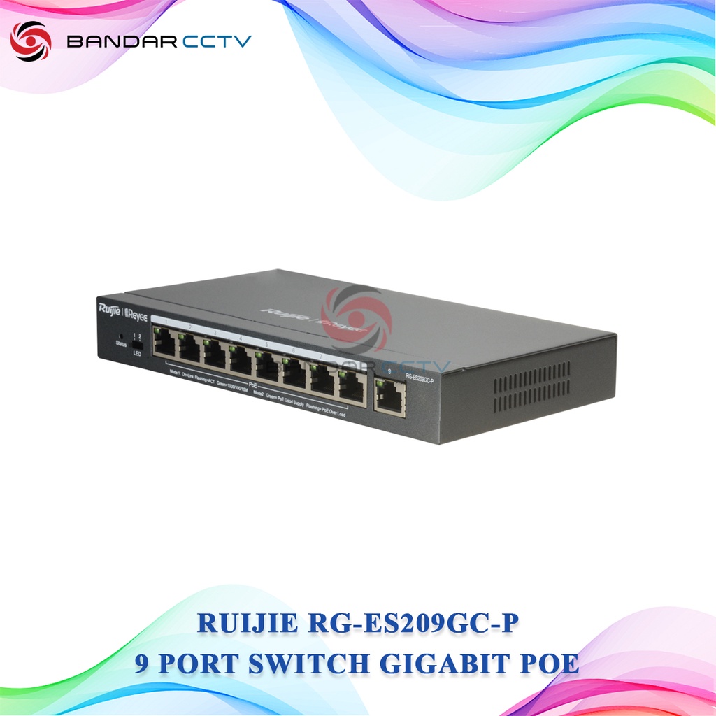 Jual Ruijie RG ES209GC P 9 Port Gigabit Smart POE Switch | Shopee Indonesia