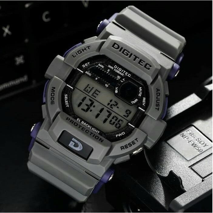 Jual Jam Tangan Pria Sport Digital Digitec DG-2054 T Abu2 / Grey ...