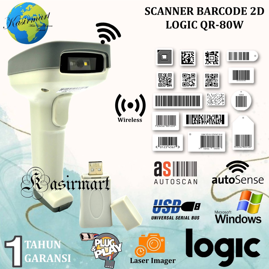 Jual SCANNER BARCODE 1D 2D LOGIC QR-80W / LOGIC QR80W WIRELESS TANPA ... Jual SCANNER BARCODE 1D 2D LOGIC QR-80W / LOGIC QR80W WIRELESS TANPA ...