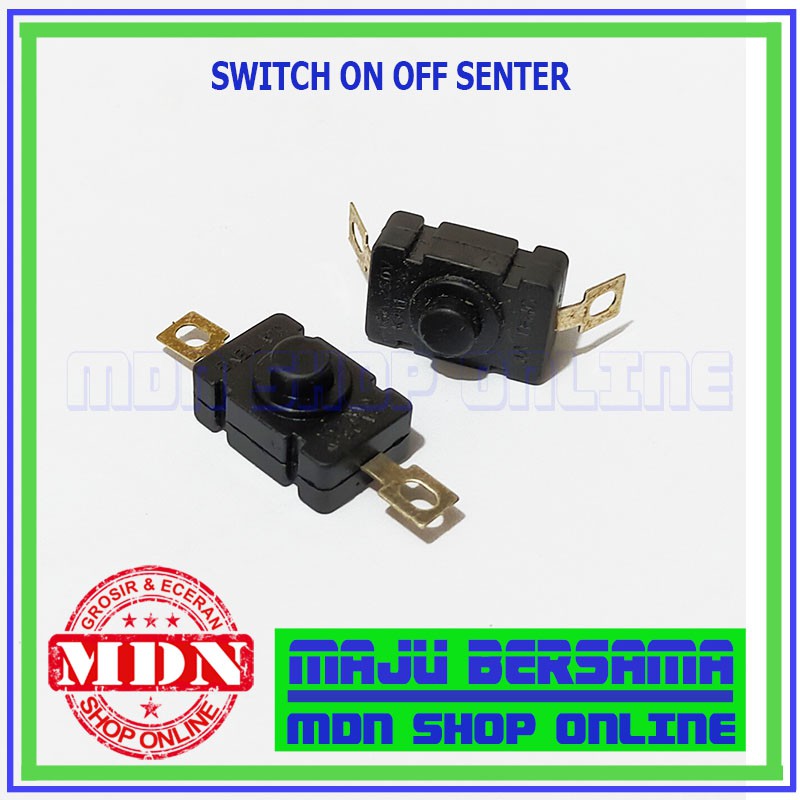 Jual saklar push on off - saklar senter 2 pin | Shopee Indonesia