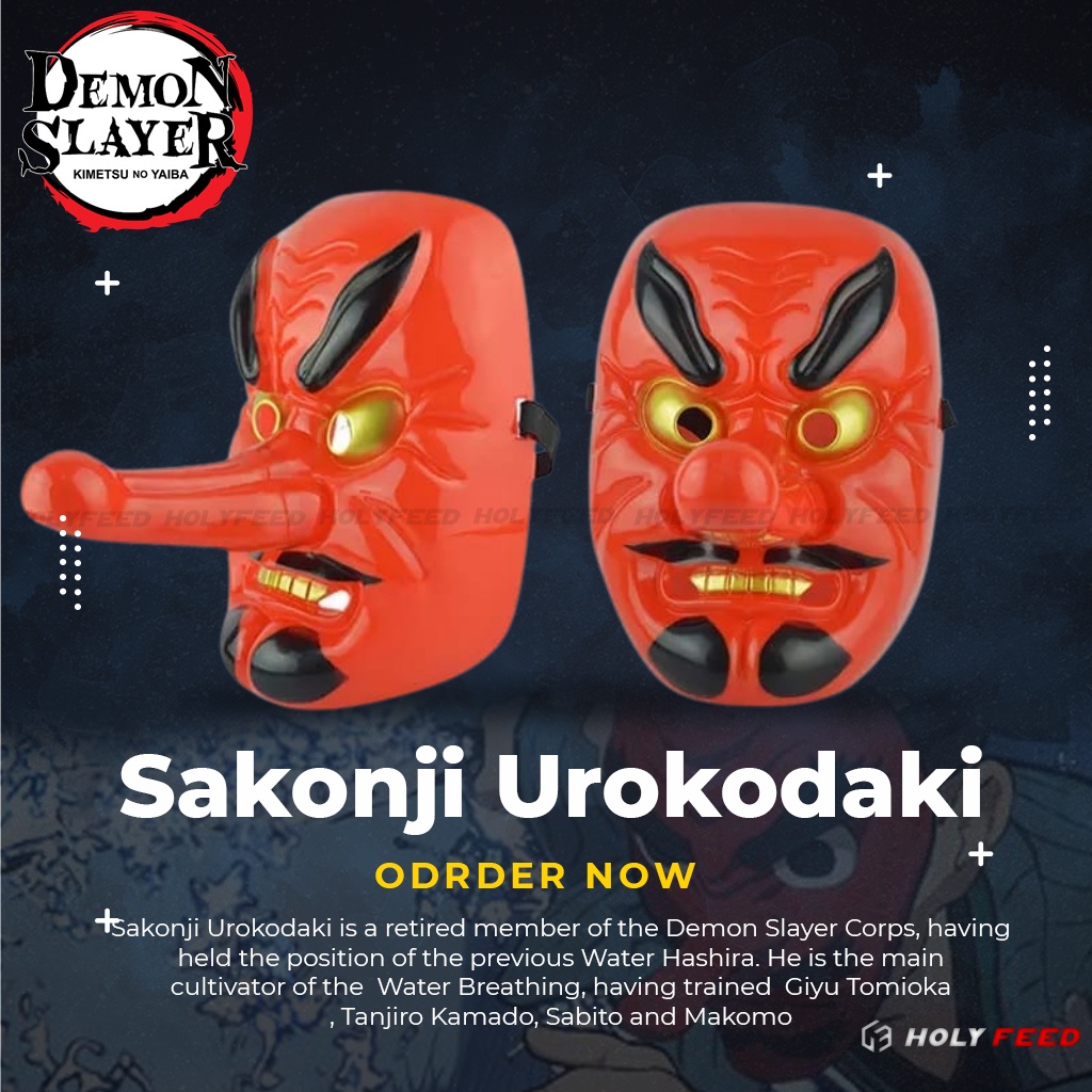 Jual Topeng Urokodaki Sakonji Demon Slayer Kimetsu no Yaiba Cosplay ...