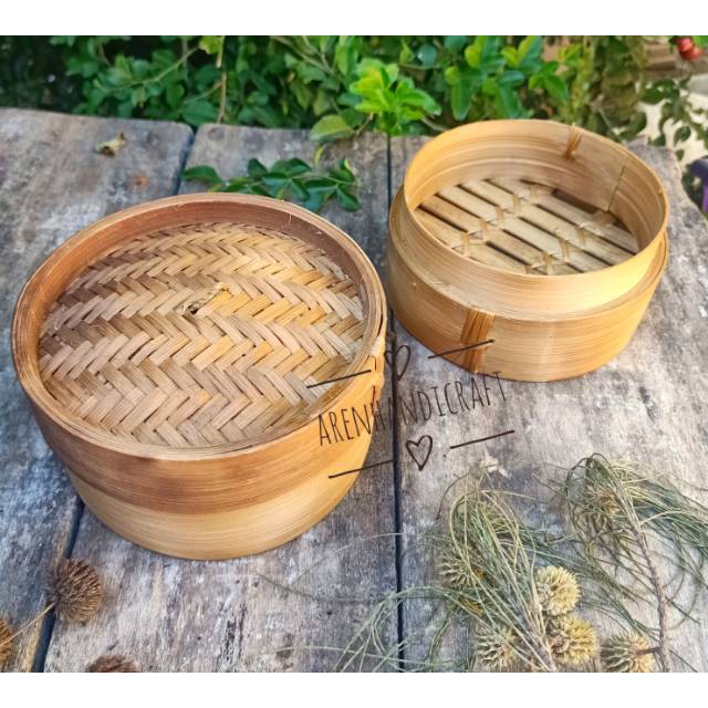 Jual ARENHANDICRAFT Klakat Dimsum Bambu dm 15 &13 cm | Shopee Indonesia