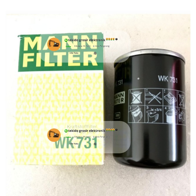 Jual Filter/fuel filter WK731/WK 731/mann ORI | Shopee Indonesia