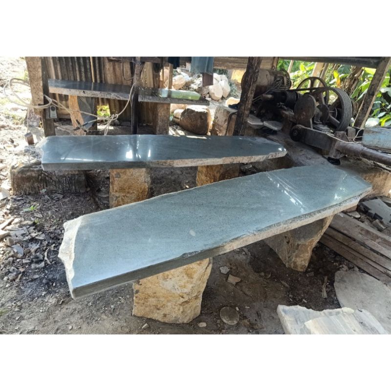 Jual Meja/Kursi Batu Alam Natural Ukuran Besar | Shopee Indonesia