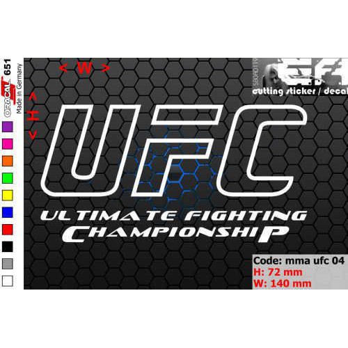 Jual ea cutting sticker / decal Code: mma ufc 04 ( mma ) | Shopee Indonesia