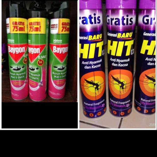 Jual Hit dan Baygon 600 ml harga 38k | Shopee Indonesia