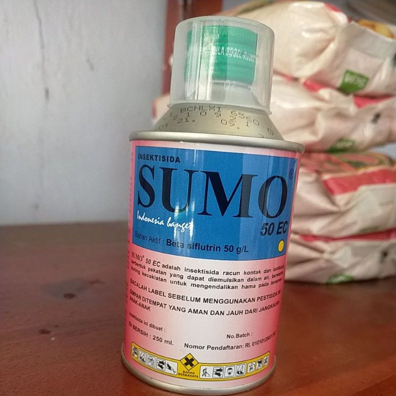Jual SUMO 50 EC INSEKTISIDA SUMO 250 ml obat kutu daun lalat buah dan ...
