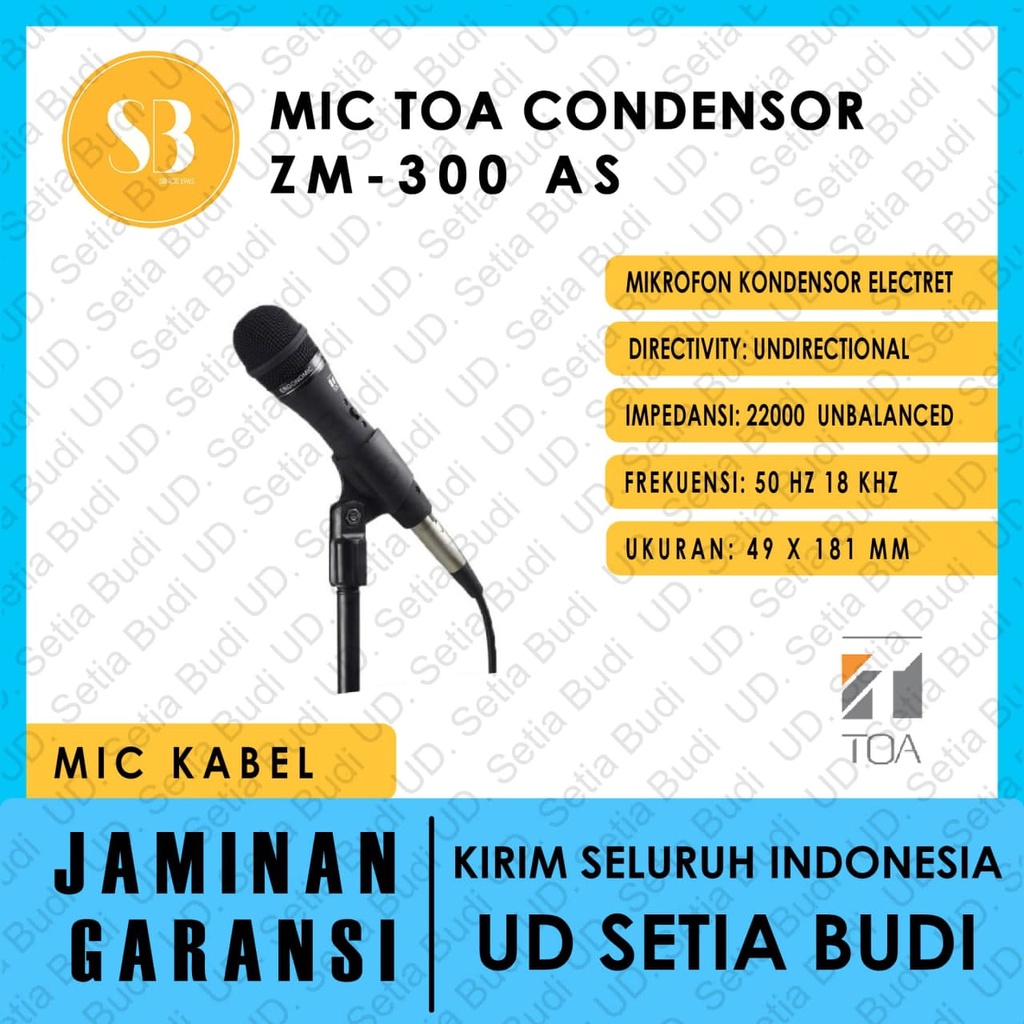 Jual Mikrofon Mic Microphone Condensor TOA ZM-300-AS | Shopee Indonesia