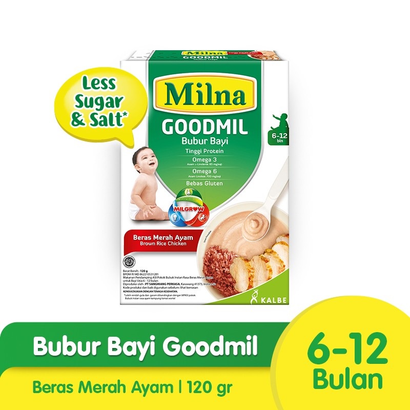 Jual Milna Bubur Bayi Goodmil 120gr 6-12bulan EXP MEI 2025 - Untuk ...