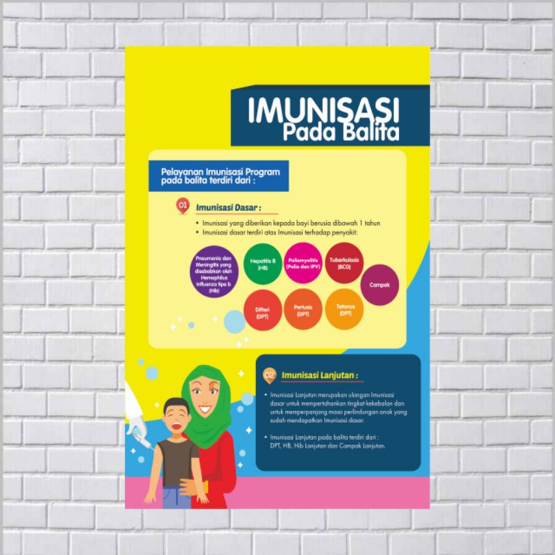 Jual Poster Kebidanan Tentang Imunisasi Pada Balita | Shopee Indonesia