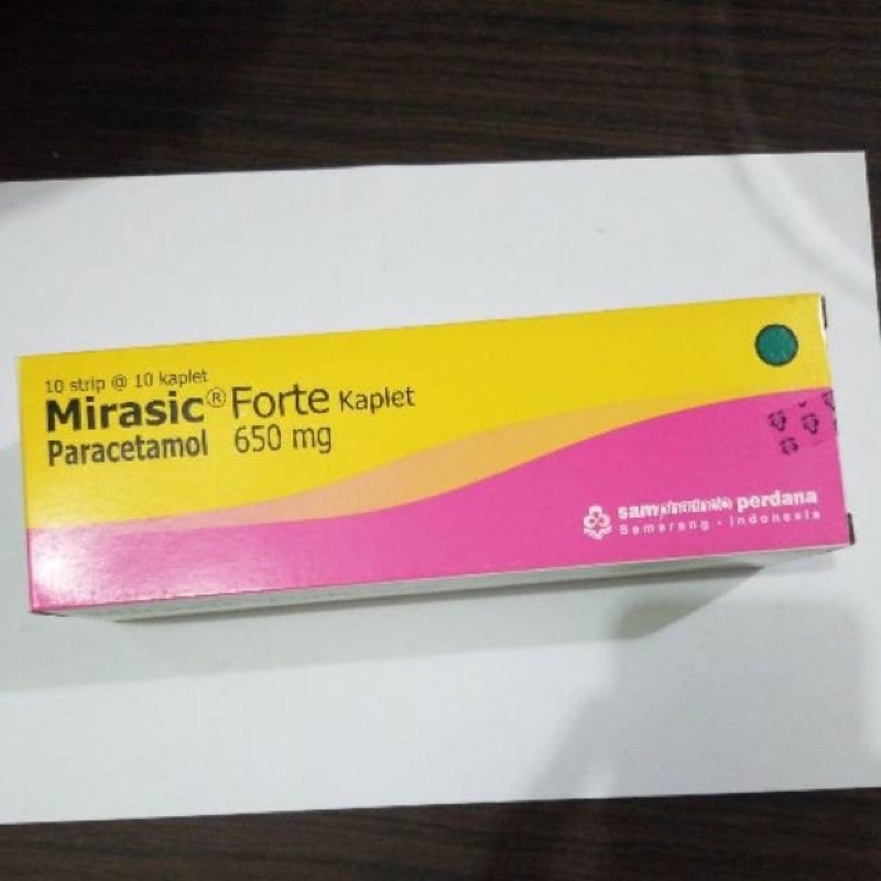Jual MIRASIC MIRASIK FORTE PORTE TABLET 650MG OBAT DEMAM SAKIT KEPALA ...