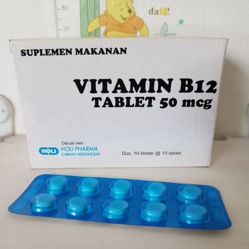 Jual Vitamin B12 50mcg strip 10 tablet | Shopee Indonesia