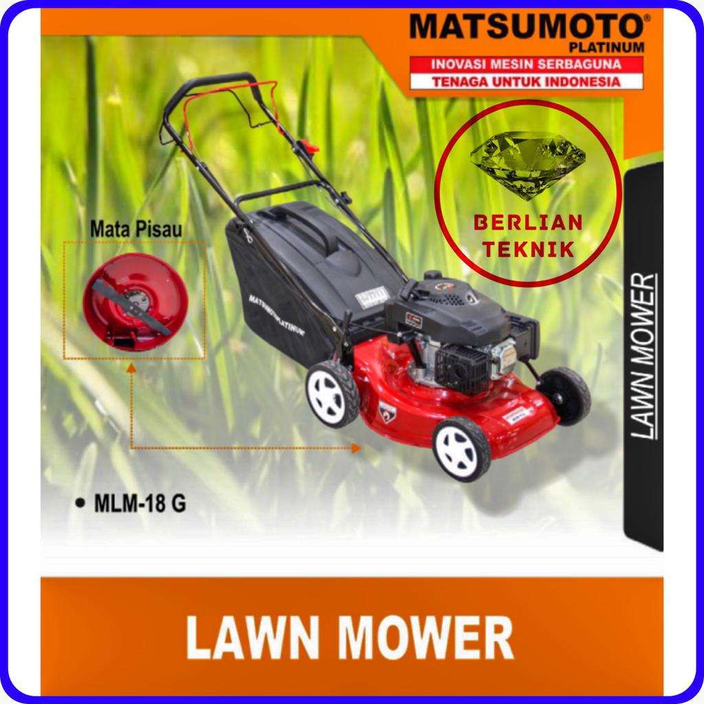 Jual Lawn Mower Mesin Potong Rumput Dorong Sorong Matsumoto MLM 18 G ...