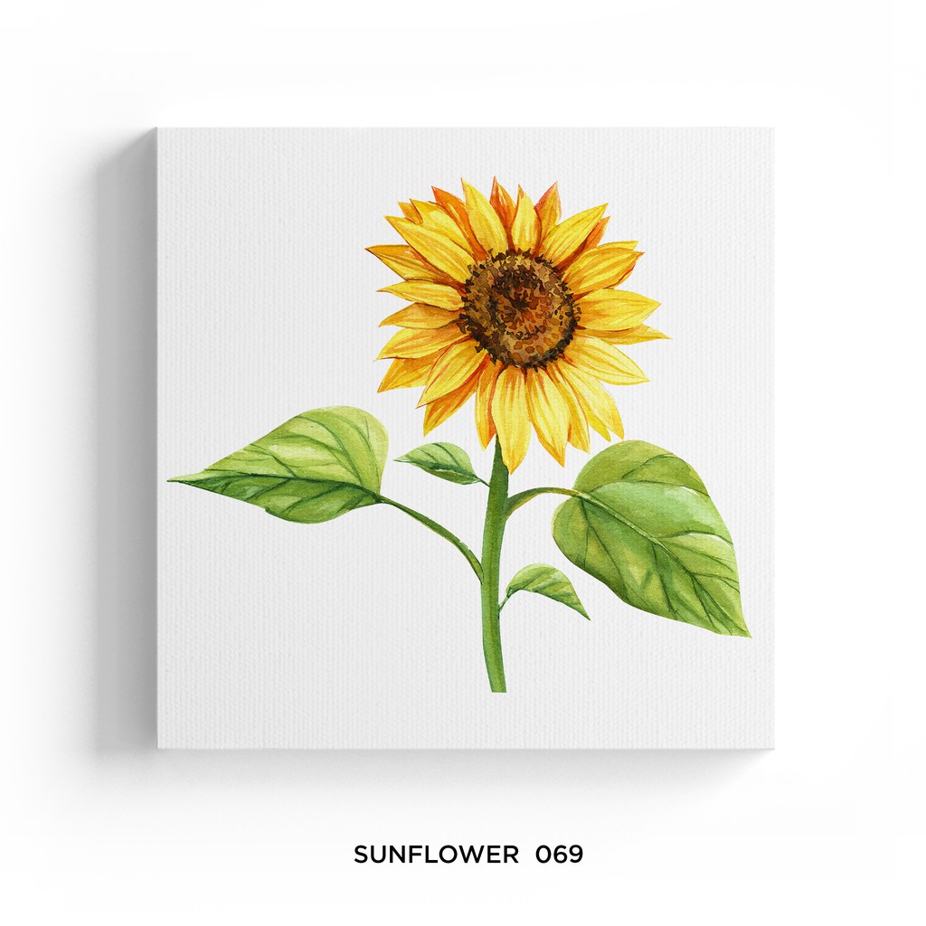 Jual Lukisan Dekorasi sunflower Poster Kanvas Hiasan Dinding bunga ...