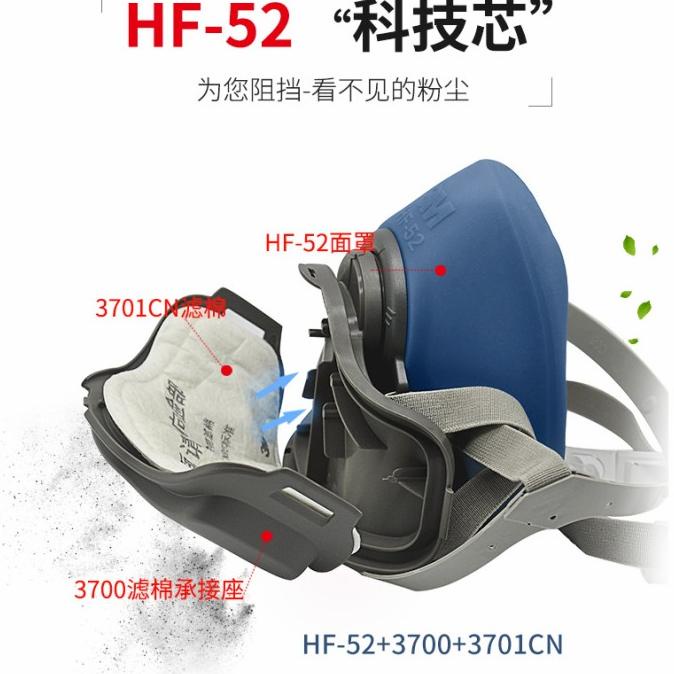Jual Masker Respirator 3M Hf-52 + Half Mask 3700 3M 2 In 1 | Shopee Indonesia
