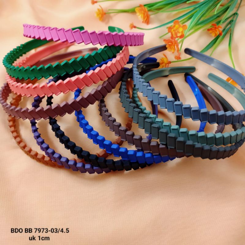 Jual Bando Plastik Doff Aneka Warna Model Zixzax Aksesoris Pria Dan ...