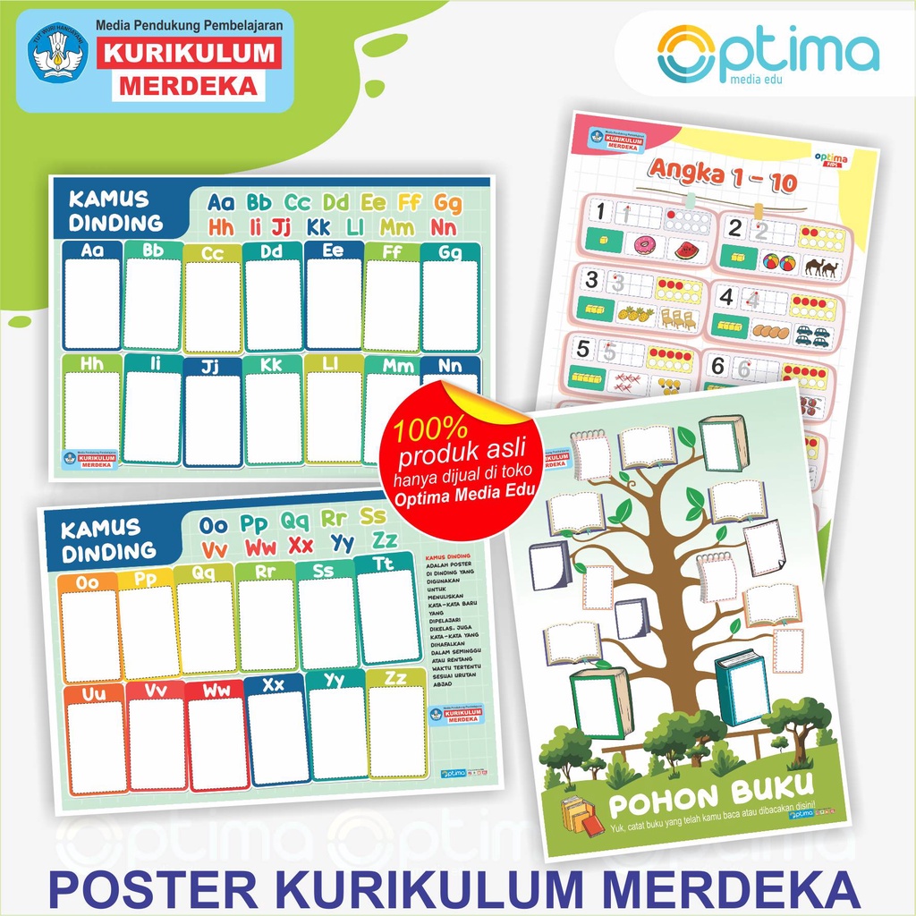 Jual POSTER PEMBELAJARN KURIKULUM MERDEKA-POSTER KAMUS DINDING - POHON ...