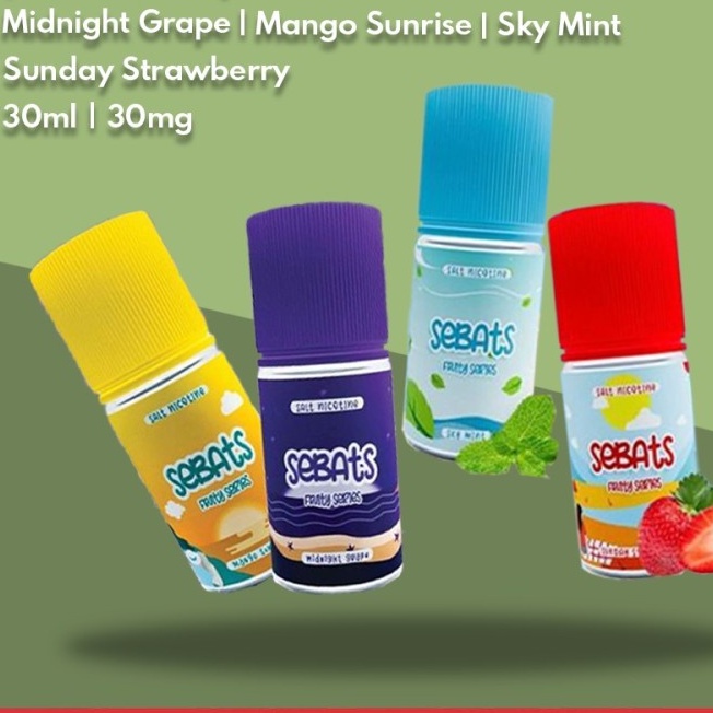 Jual Sebats Fruity Series Salt Nic 30ML 30MG Cukai 2022 Liquid Pod ...