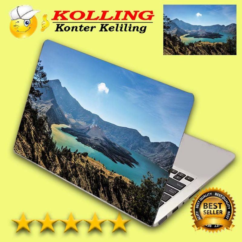 Jual Garskin Laptop logo art gunung rinjani Skin Laptop Stiker Laptop ...