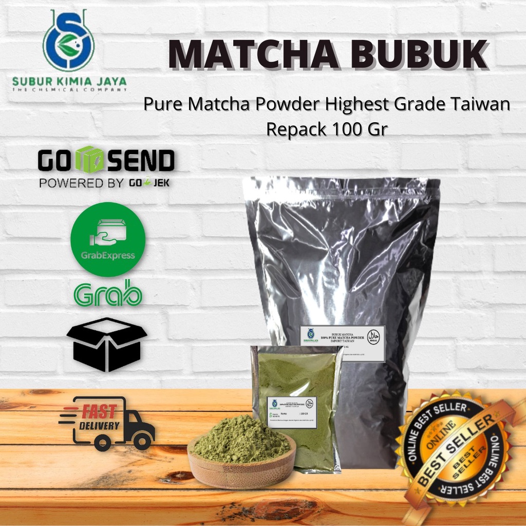 Jual Matcha Pure Impor Taiwan / Matcha powder / Greentea Powder 100 gr ...