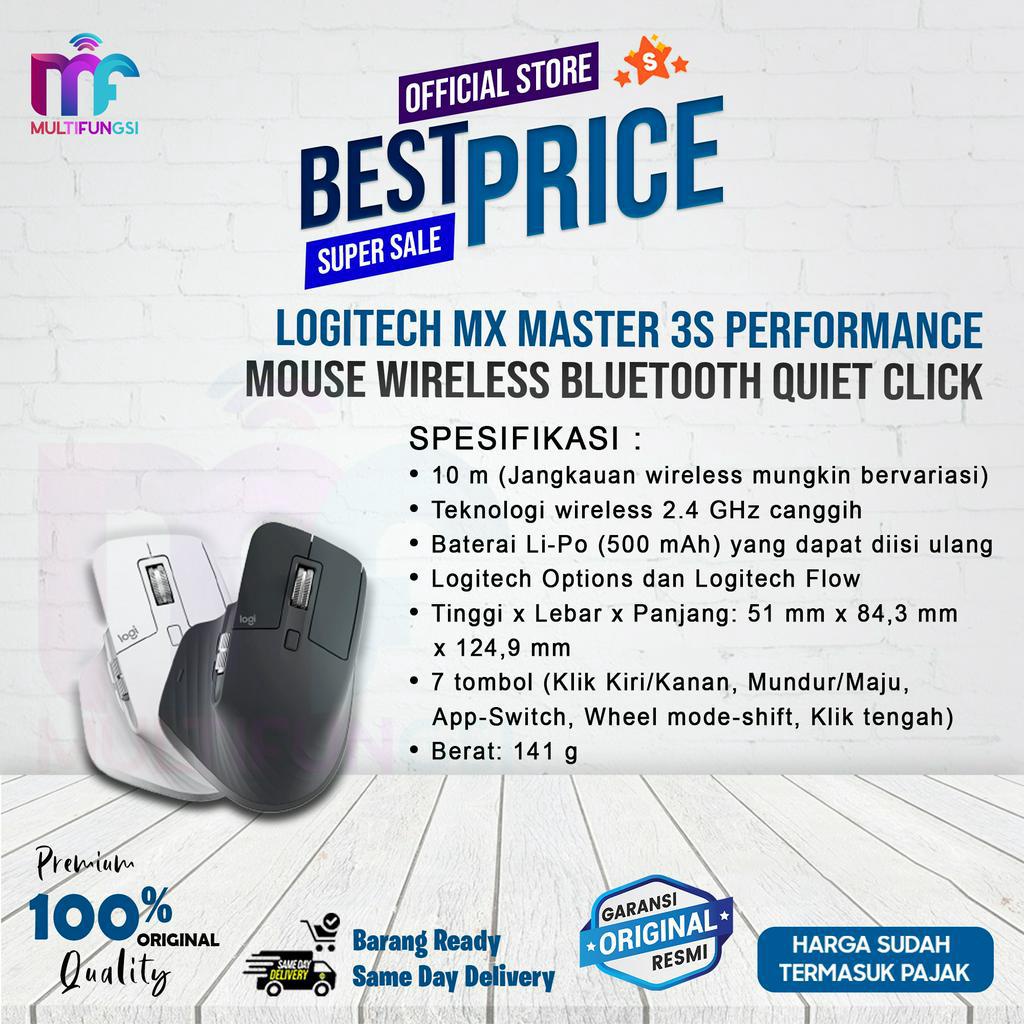 Jual Logitech MX Master 3S Performance Mouse Wireless Bluetooth Quiet ...