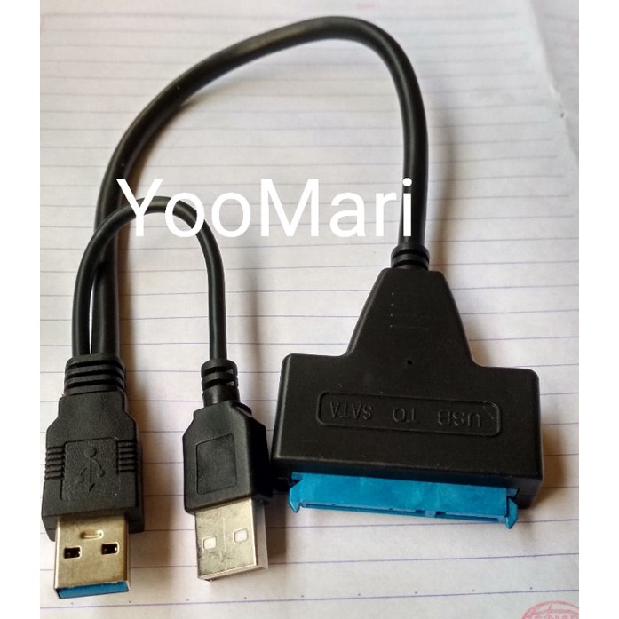 Jual Kabel konektor konverter USB 3.0 to SATA hardisk PC 3.5, HDD ...