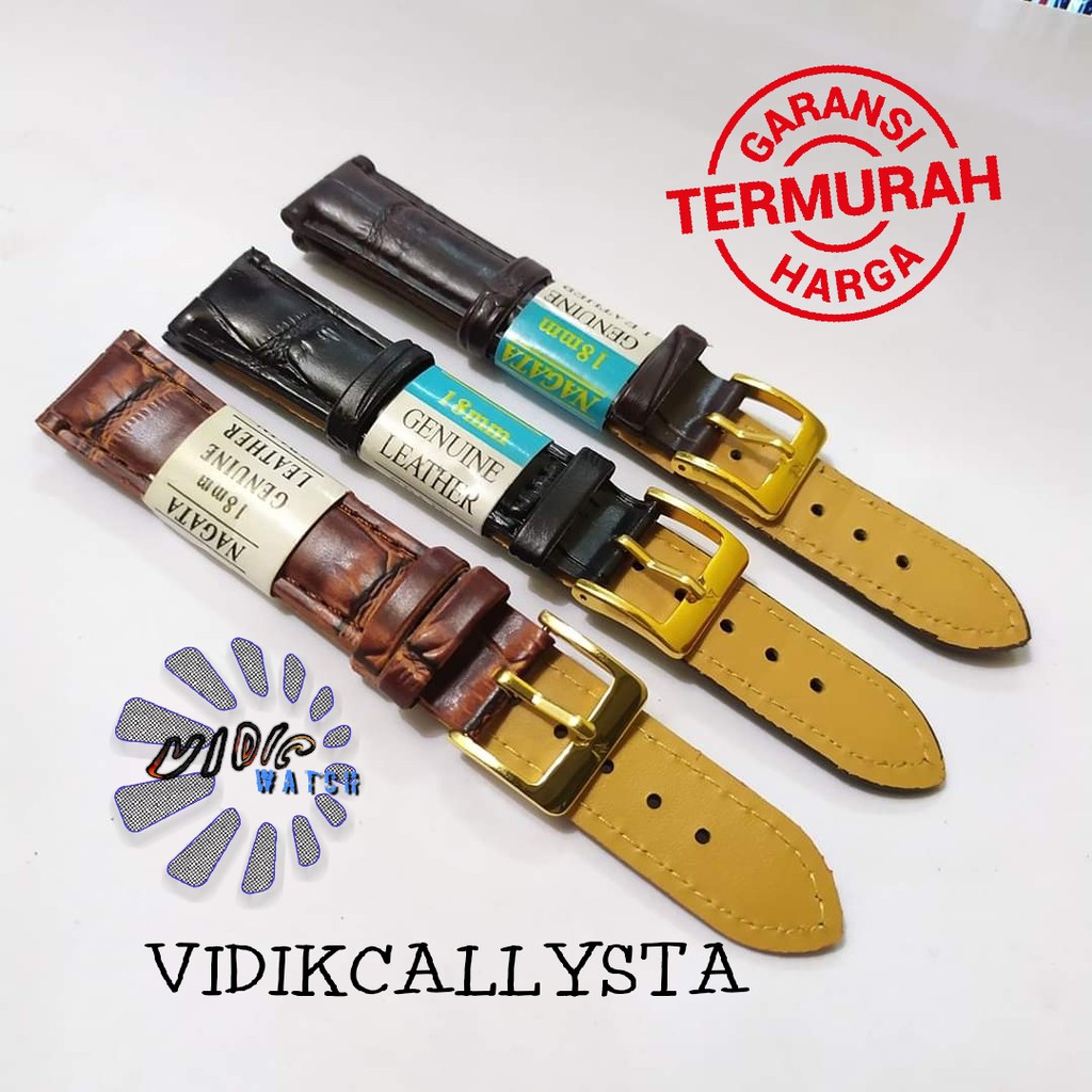 Jual BEST SELLER Murah tali jam tangan kulit kalep ukuran 18mm 20mm ...