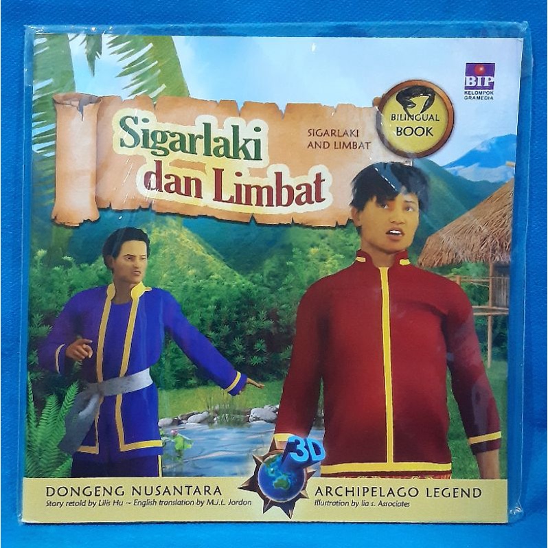 Jual Dongeng Nusantara 3D Bilingual : Sigarlaki dan Limbat ( Buku Anak ...