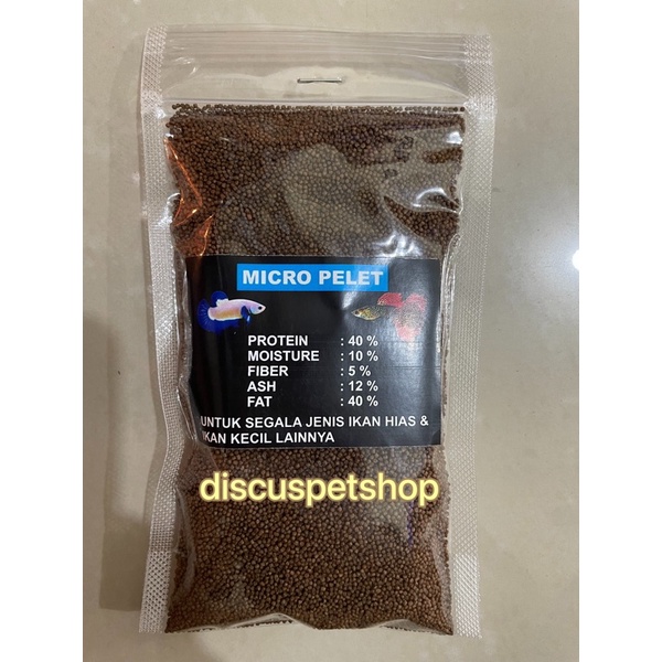 Jual Micro Pelet Pakan Ikan Cupang Guppy 50Gram | Shopee Indonesia