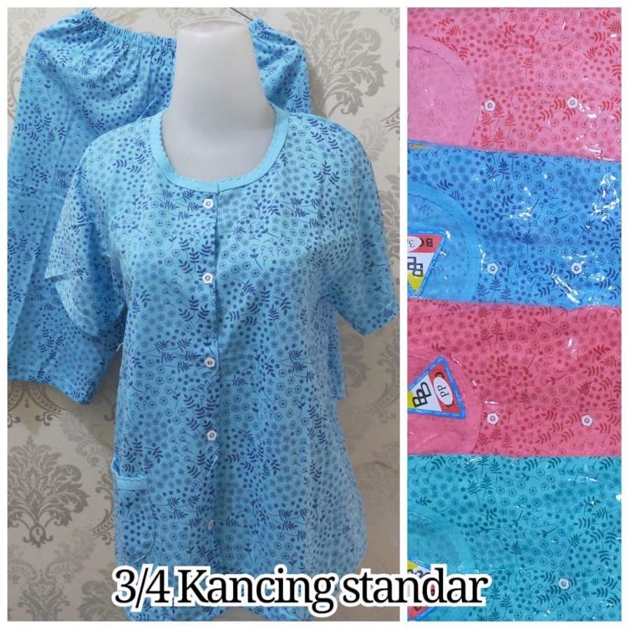 Jual BABYDOLL 3/4 KANCING STANDAR / SETELAN KANCING FULL STANDAR ...