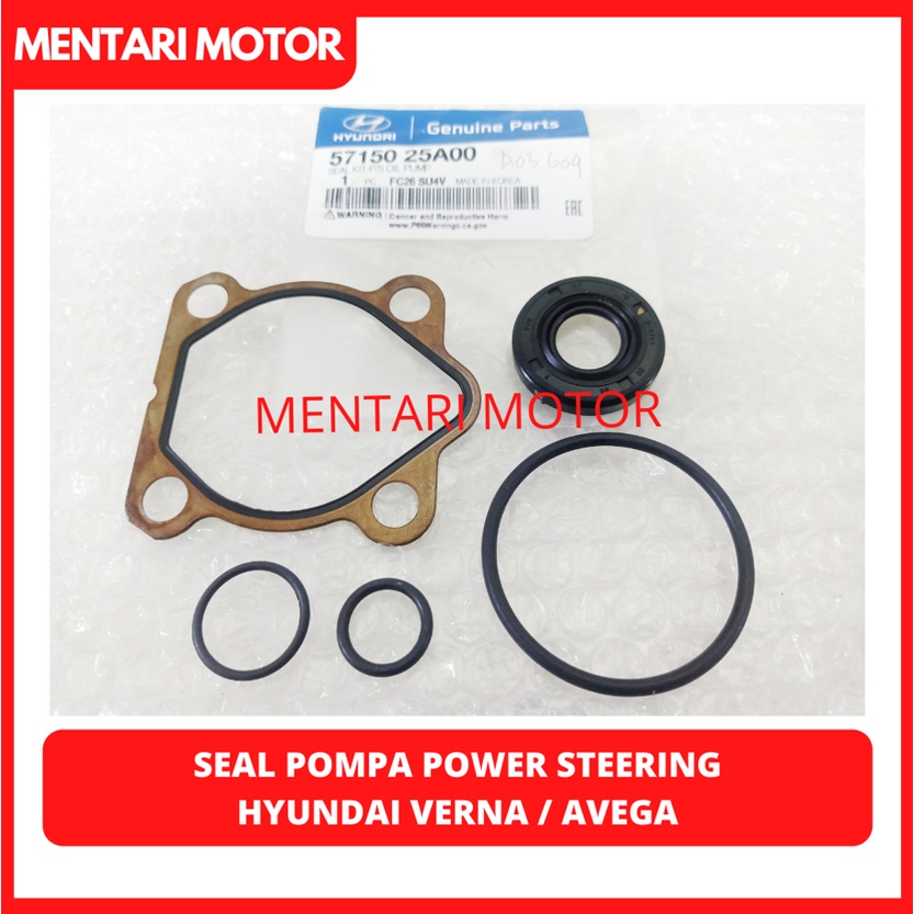 Jual Seal Pompa Power Steering Hyundai VERNA AVEGA ORISINIL Seal Power ...