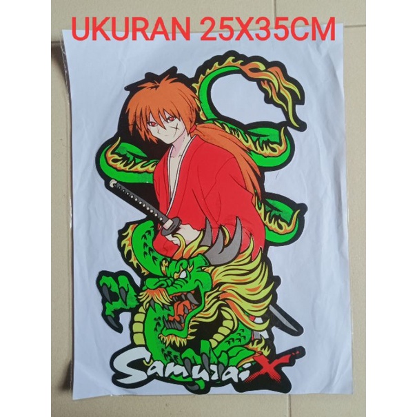 Jual Stiker jumbo ukuran 25x35cm Samurai X | Shopee Indonesia