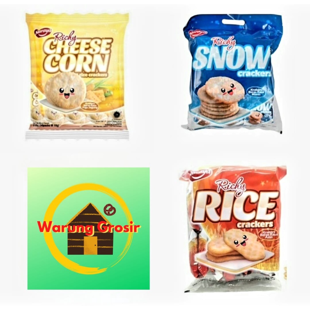 Jual Grosir Snack Naraya Richy Rice / Snow / Cheese corn | Shopee Indonesia
