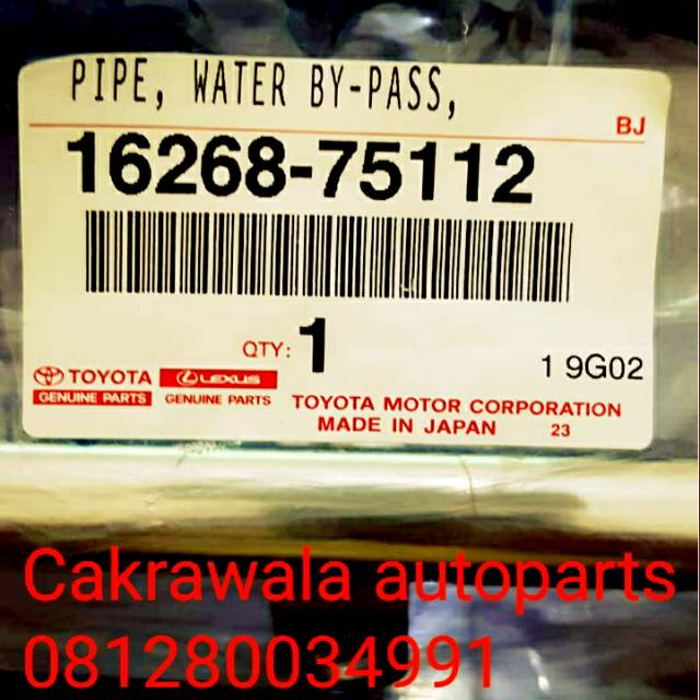 Jual Pipa water bypass original Toyota Innova bensin | Shopee Indonesia